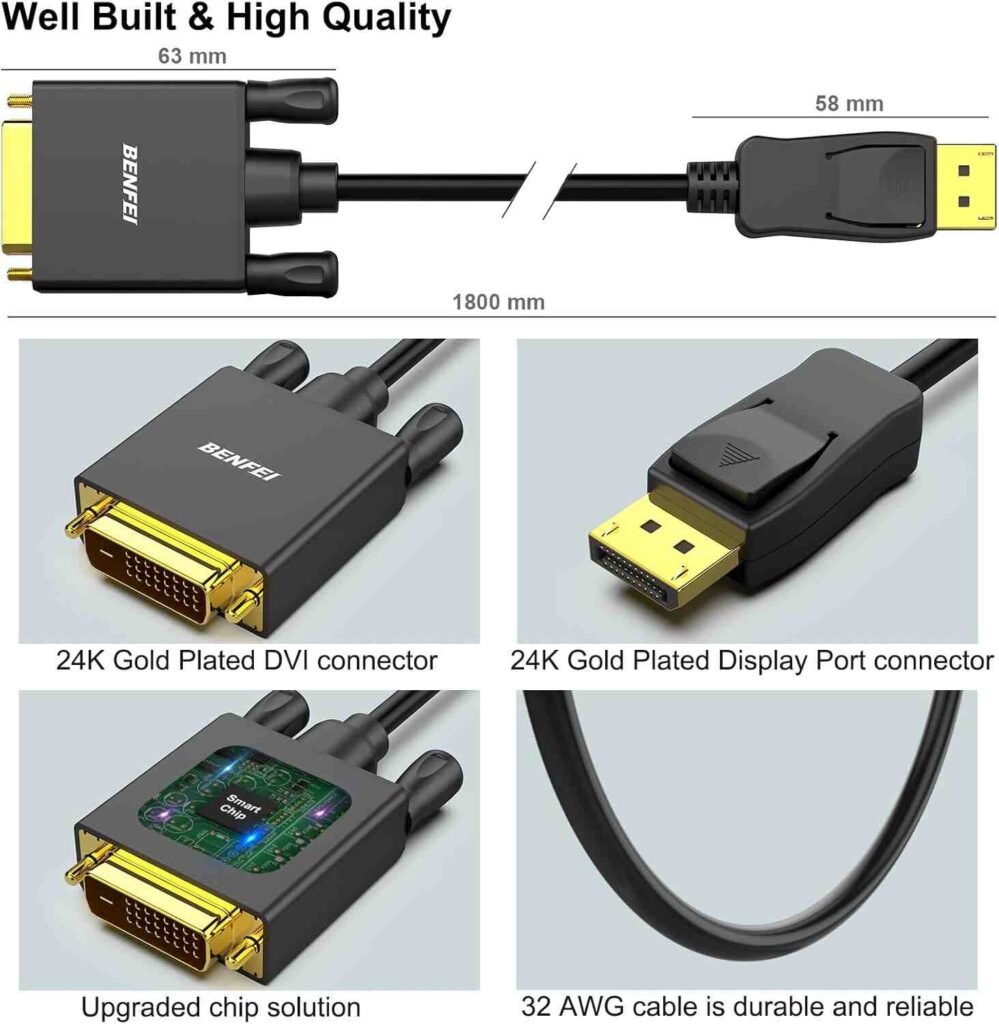BENFEI DisplayPort to DVI Cable: Why Your Setup Silently Suffers